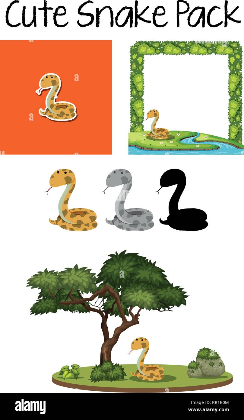 Silhouette snake plant Stock Vector Images - Alamy