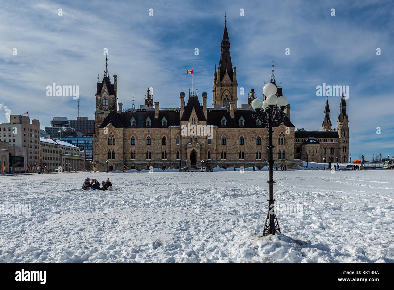 Details of Federal Parliament Building of Canada in Ottawa, North ...