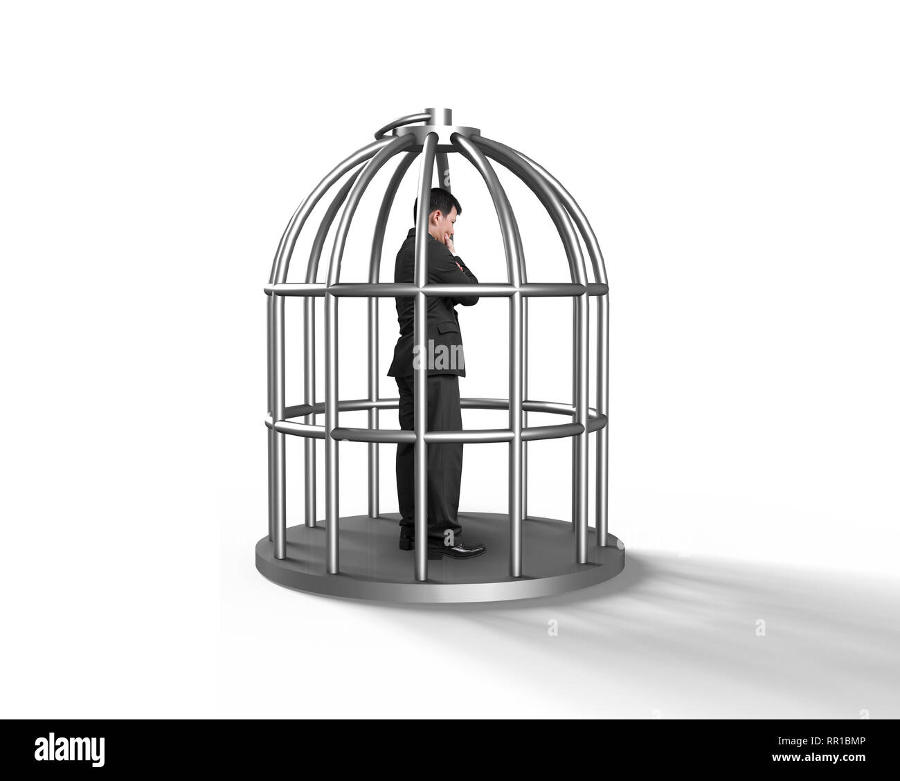 Person inside birdcage hi-res stock photography and images - Alamy
