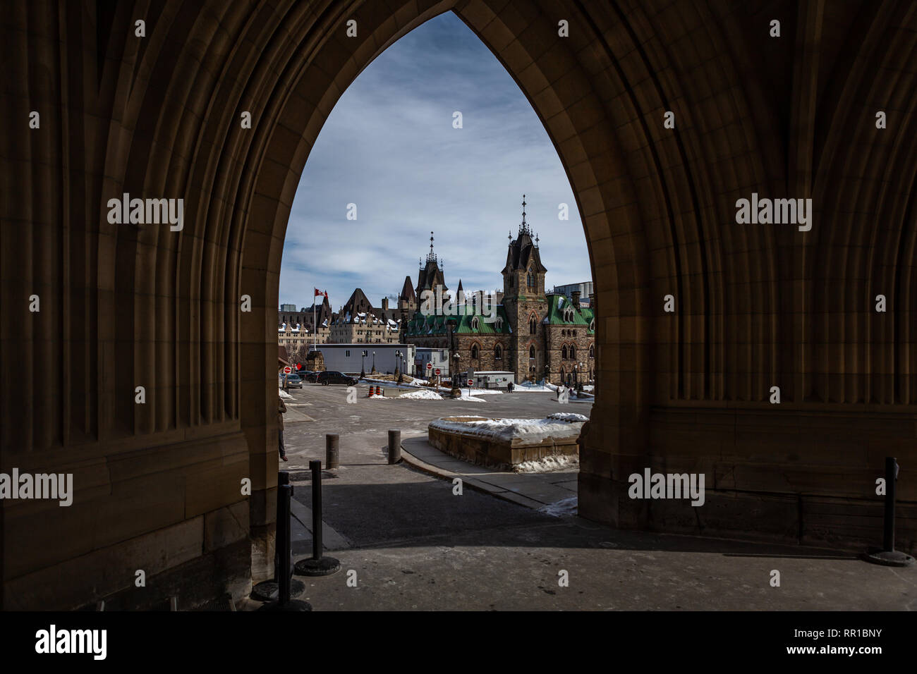 Details of Federal Parliament Building of Canada in Ottawa, North ...