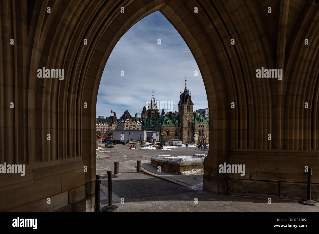 Details of Federal Parliament Building of Canada in Ottawa, North ...