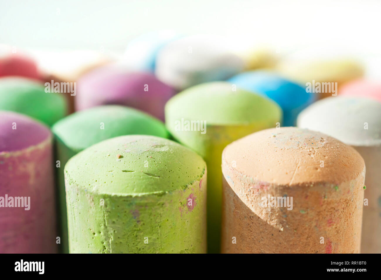 Rainbow sidewalk chalk hi-res stock photography and images - Alamy