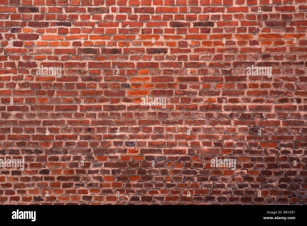 Rustic red brick wall Stock Photo - Alamy