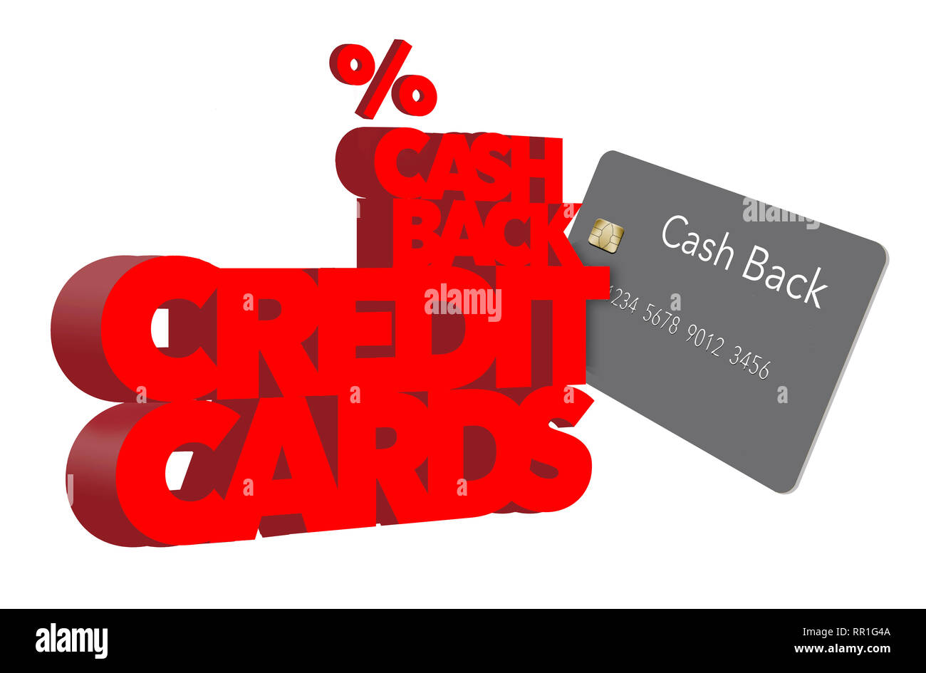 Cash back reward credit cards is the subject of this image of giant ...