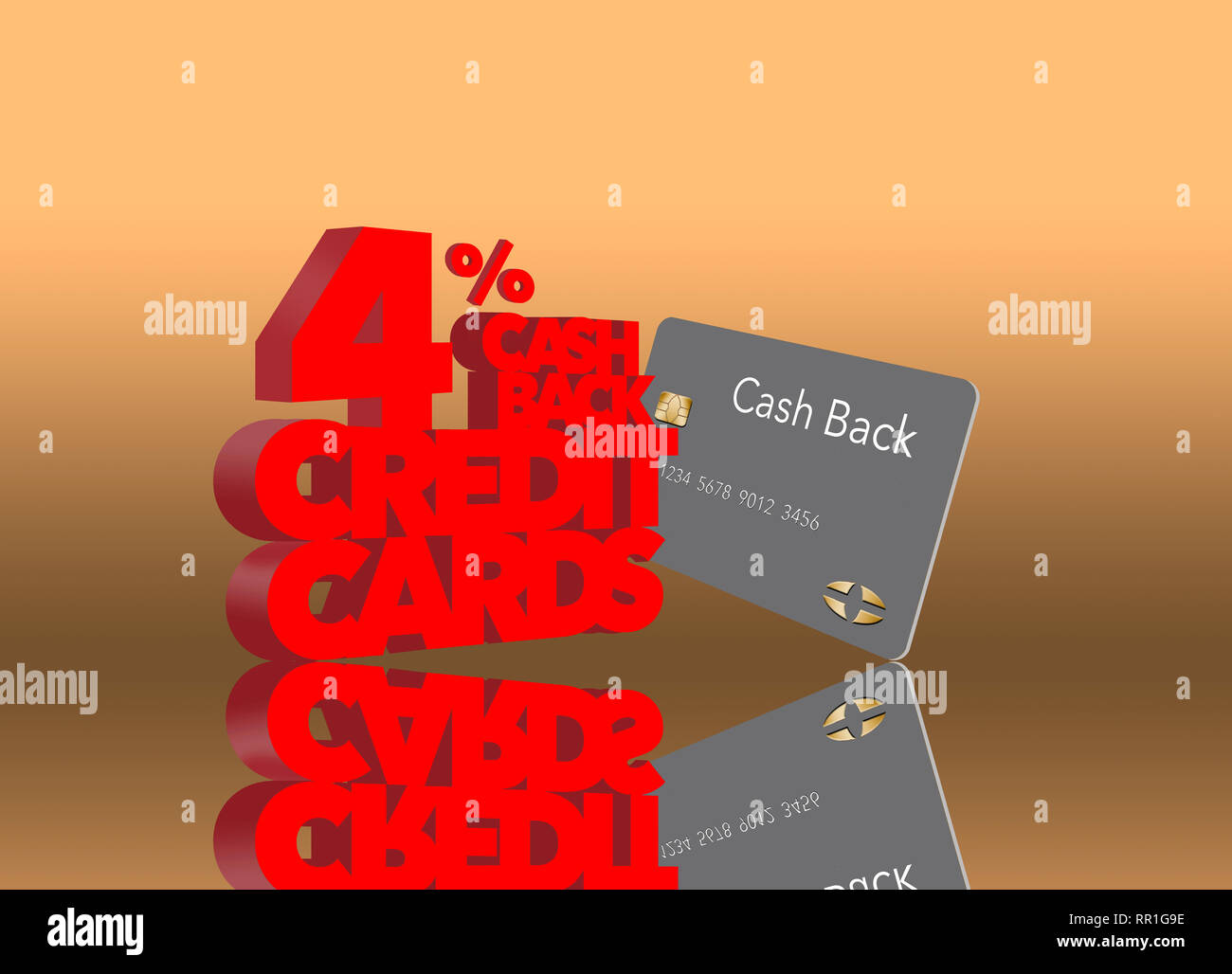 Cash back reward credit cards is the subject of this image of giant ...