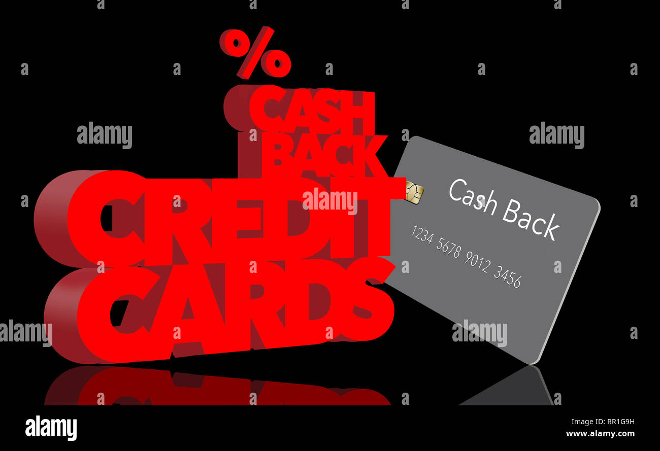Cash back reward credit cards is the subject of this image of giant ...