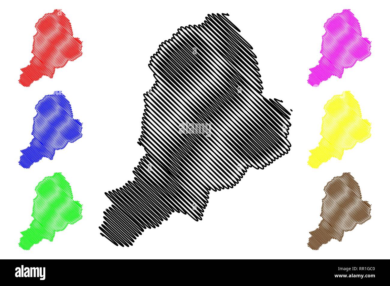 Borno State (Subdivisions of Nigeria, Federated state of Nigeria) map ...