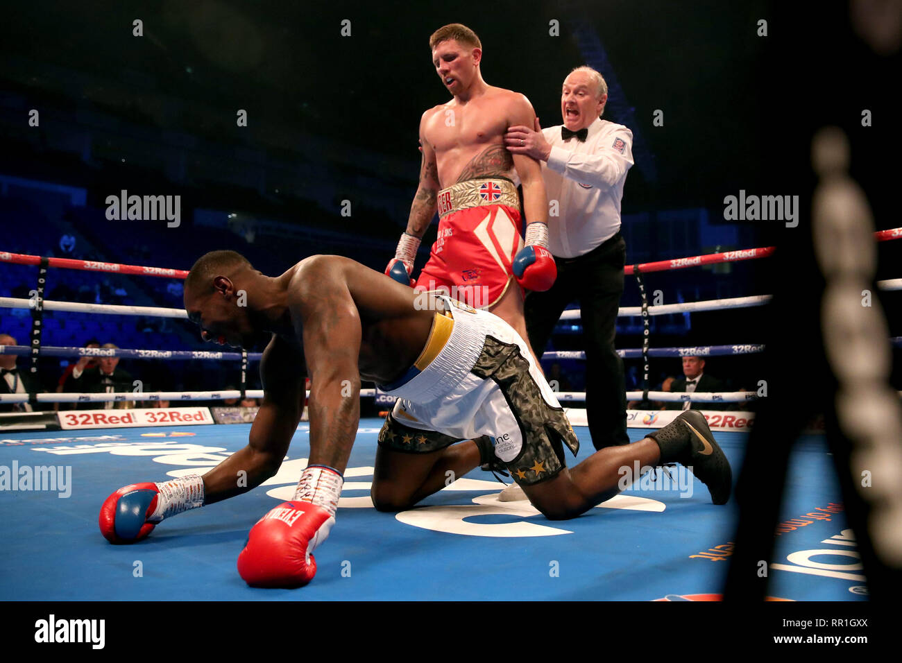 Ricky Summers knocks down Andre Sterling during the Eliminator for ...