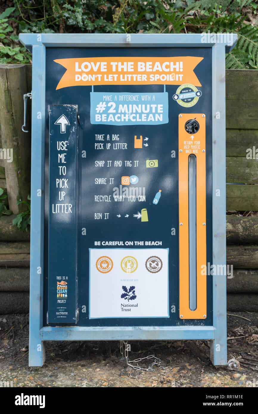 Beach cleaning equipment provided for picking up litter at the beaches ...