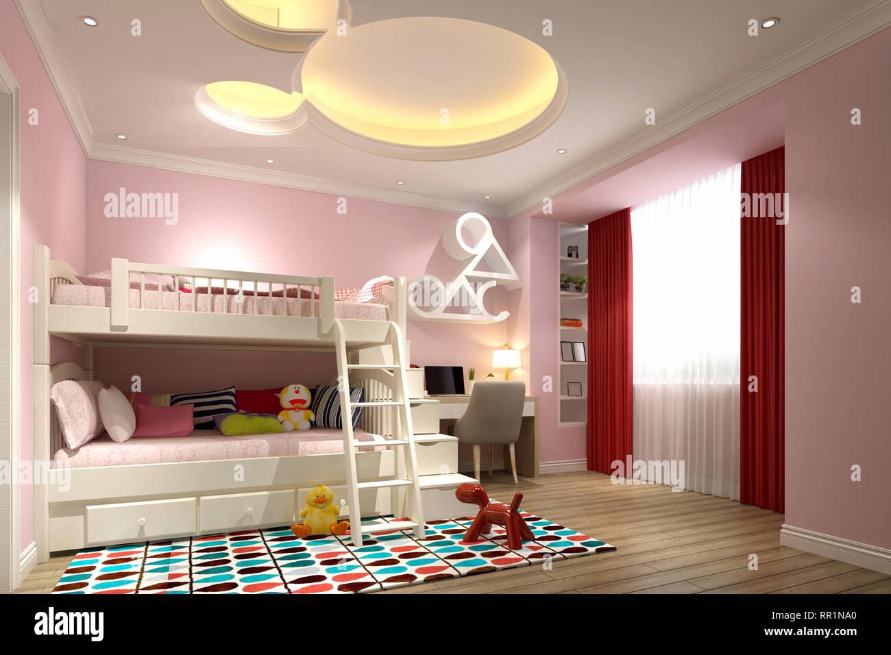 3d render child room Stock Photo - Alamy