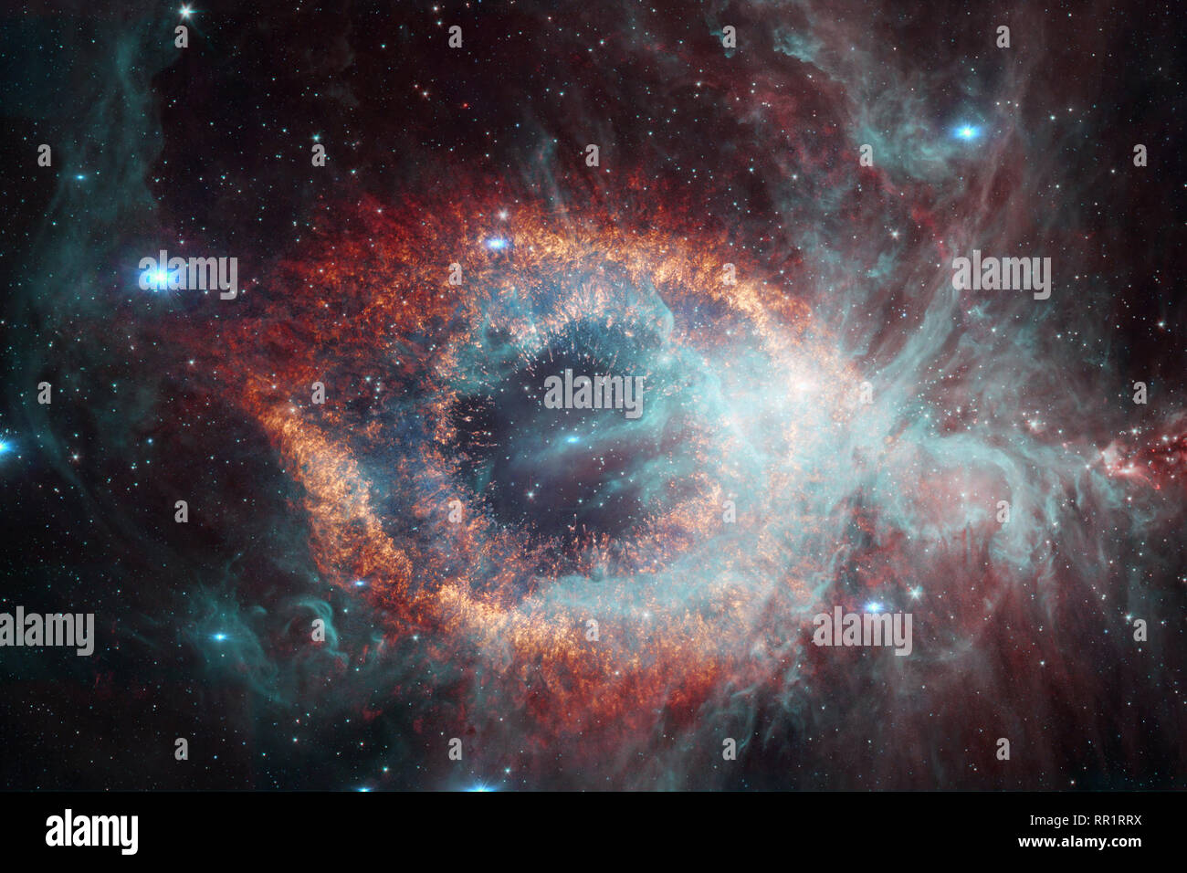 Nebulae and many stars in outer space. Elements of this image furnished ...