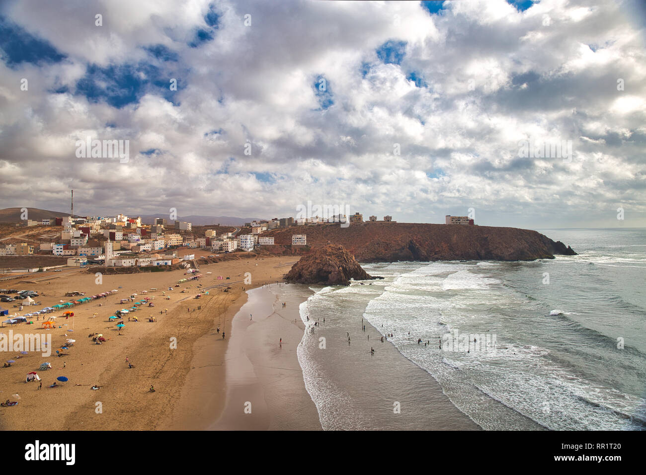 Breathtaking view of Atlantic Ocean coast in summer, Morocco Stock ...
