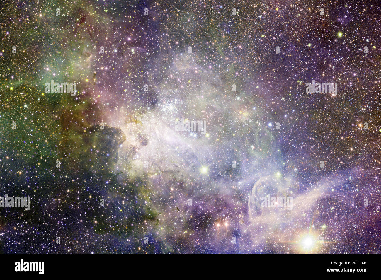 Stars, galaxies and nebulas in awesome cosmic image. Elements of this ...
