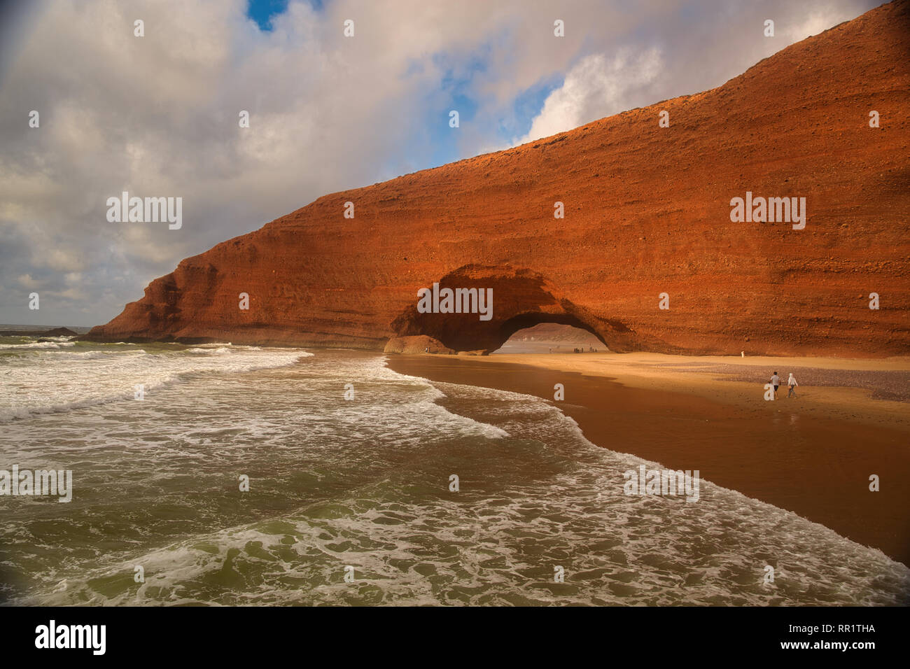 Stunning view of a Legzira beach in Morocco Stock Photo - Alamy