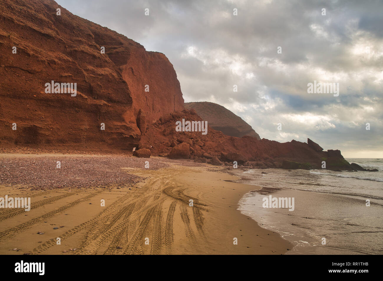 Stunning view of a Legzira beach in Morocco Stock Photo - Alamy