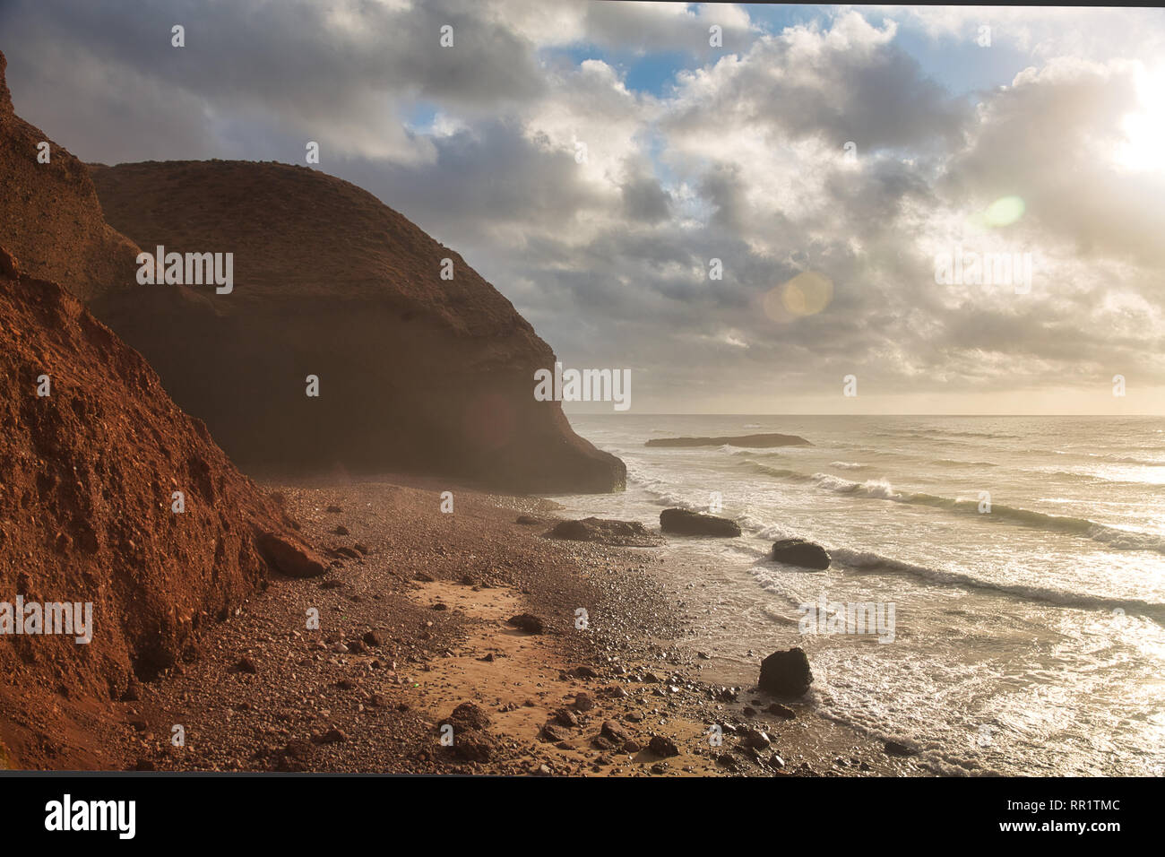 Stunning view of a Legzira beach in Morocco Stock Photo - Alamy