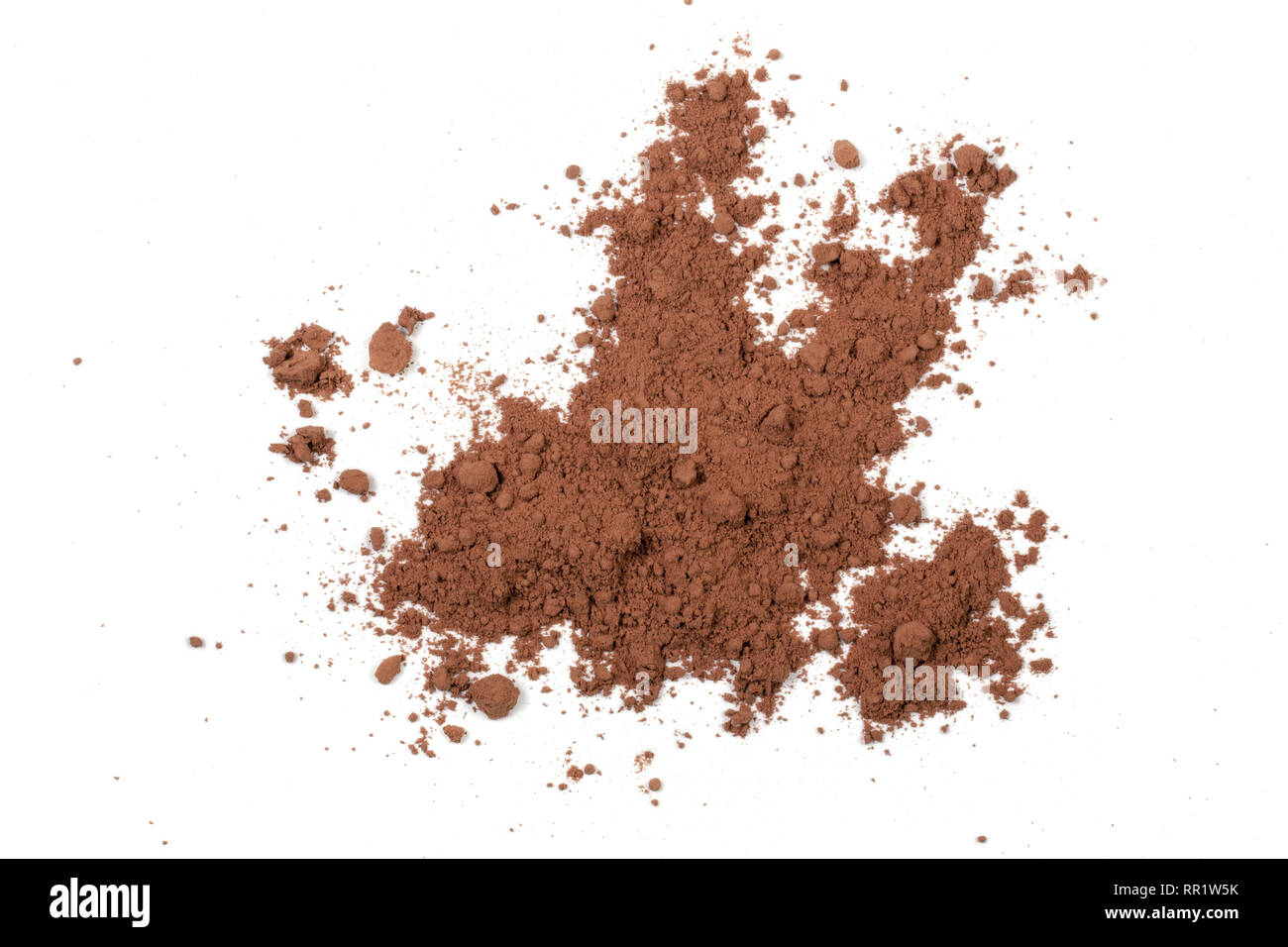 pile of cocoa powder isolated on white background Stock Photo - Alamy
