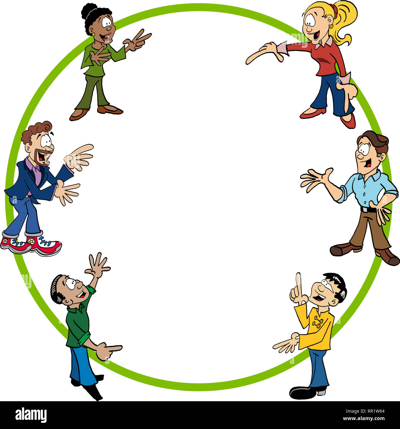 Team circle hi-res stock photography and images - Alamy