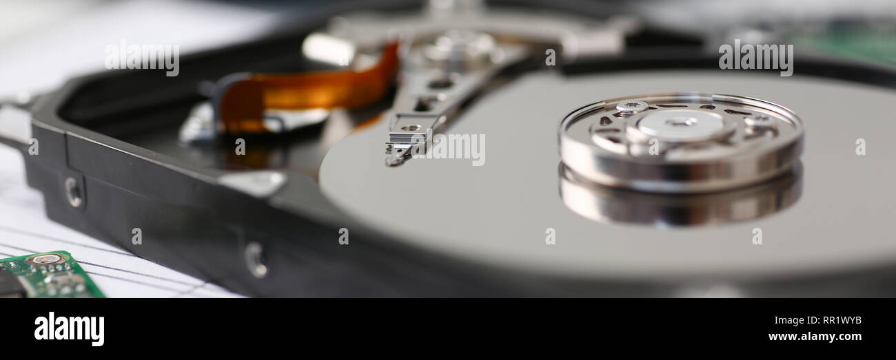 Hard drive from computer or laptop lies Stock Photo - Alamy