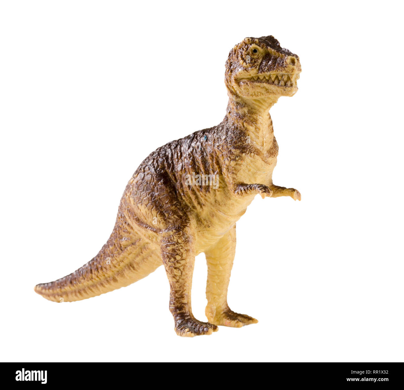 plastic dinosaur toy isolated on white background Stock Photo - Alamy