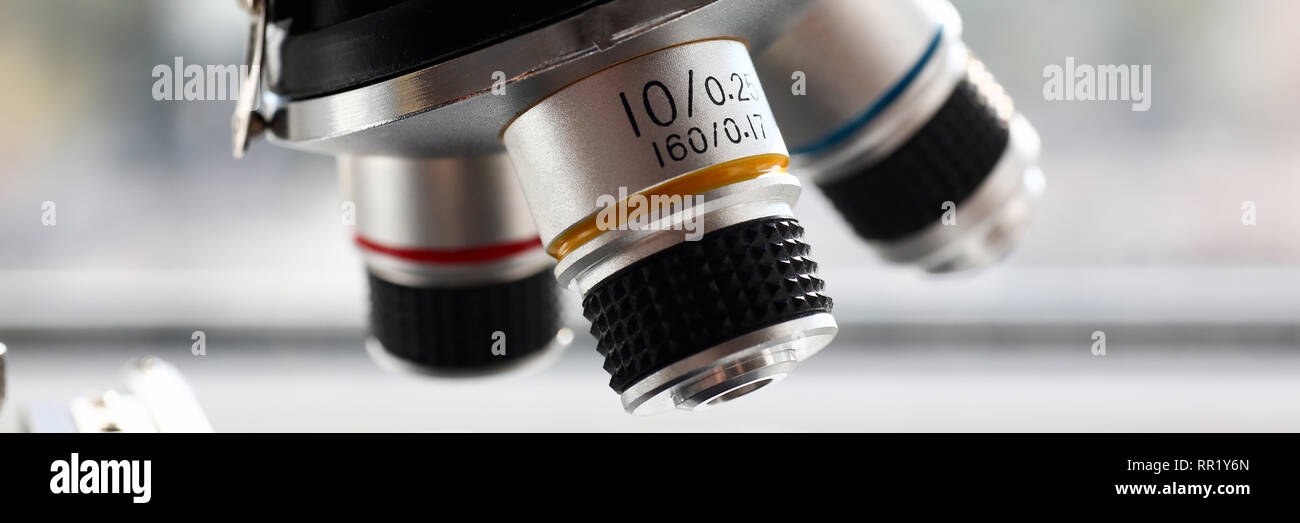 The head microscope on the background of Stock Photo - Alamy