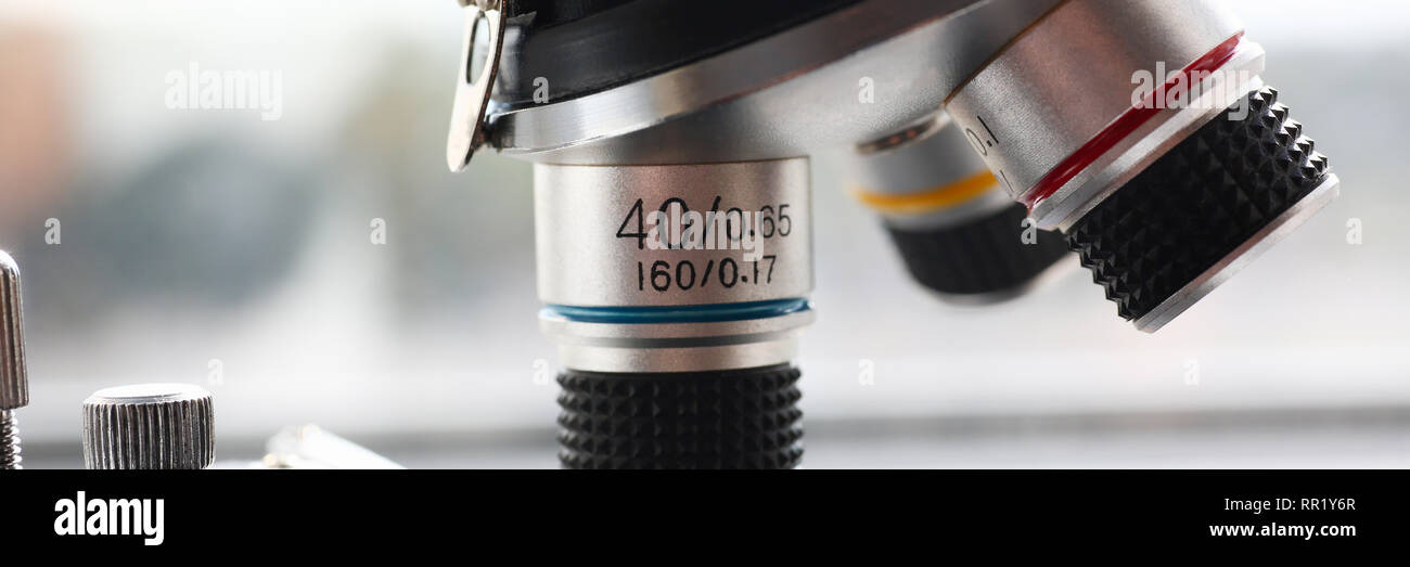 The head microscope on the background of Stock Photo - Alamy