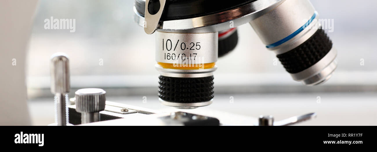 The head microscope on the background of Stock Photo - Alamy