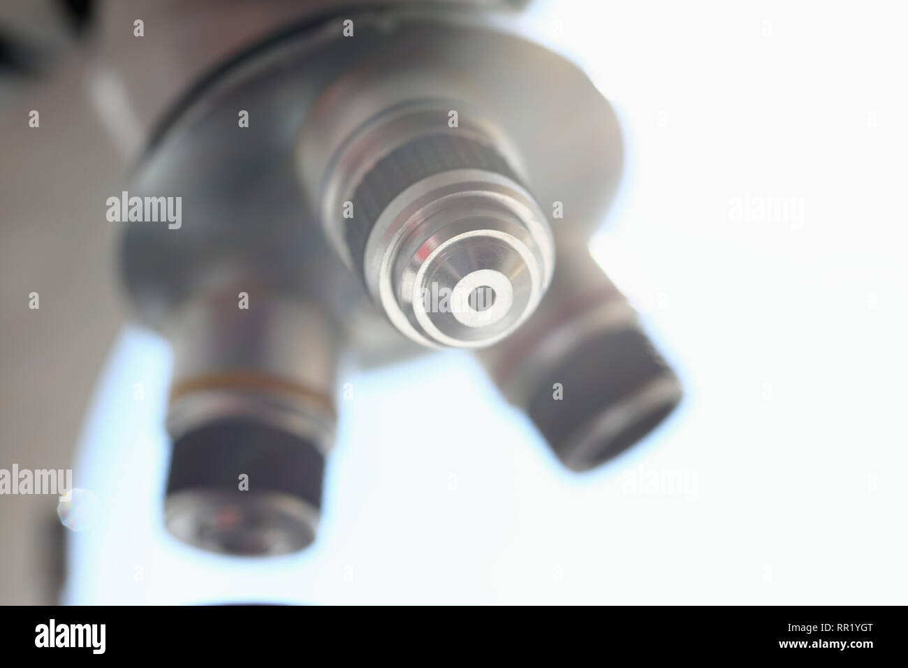 The head microscope on the background of Stock Photo - Alamy