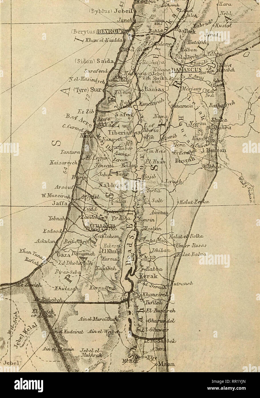 Geological map of palestine hi-res stock photography and images - Alamy