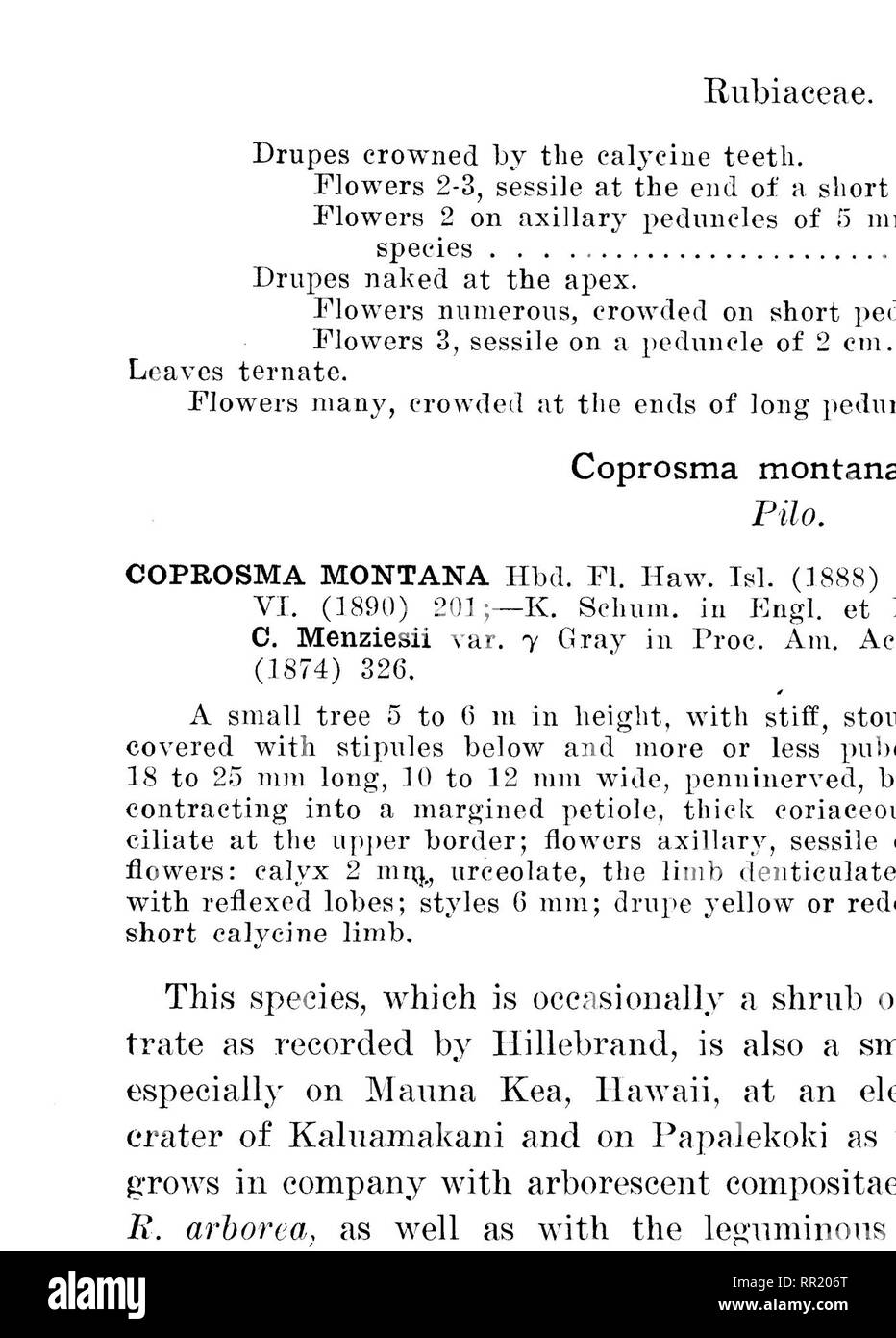 . The indigenous trees of the Hawaiian Islands. Trees. COPEOSMA ...