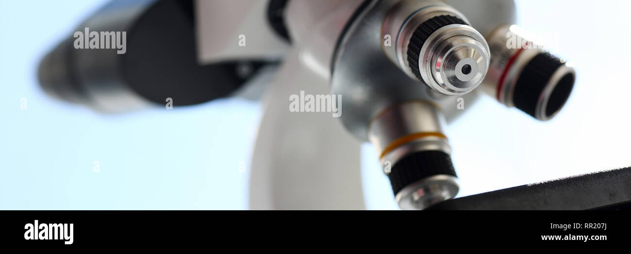 The head microscope on the background of Stock Photo - Alamy