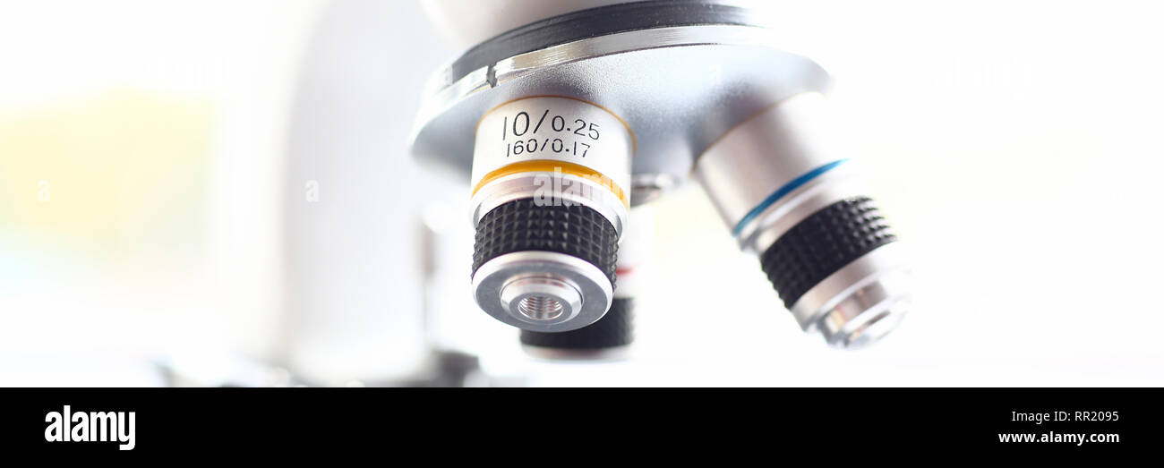 The head microscope on the background of Stock Photo - Alamy