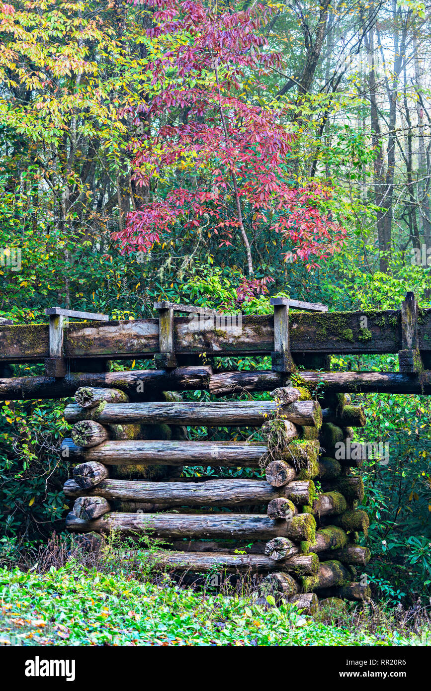 Log Platform & Flume Stock Photo - Alamy