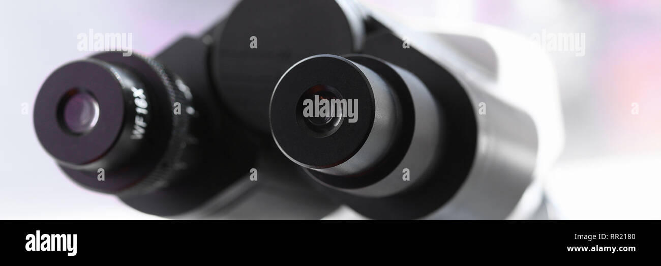 The head microscope on the background of Stock Photo - Alamy