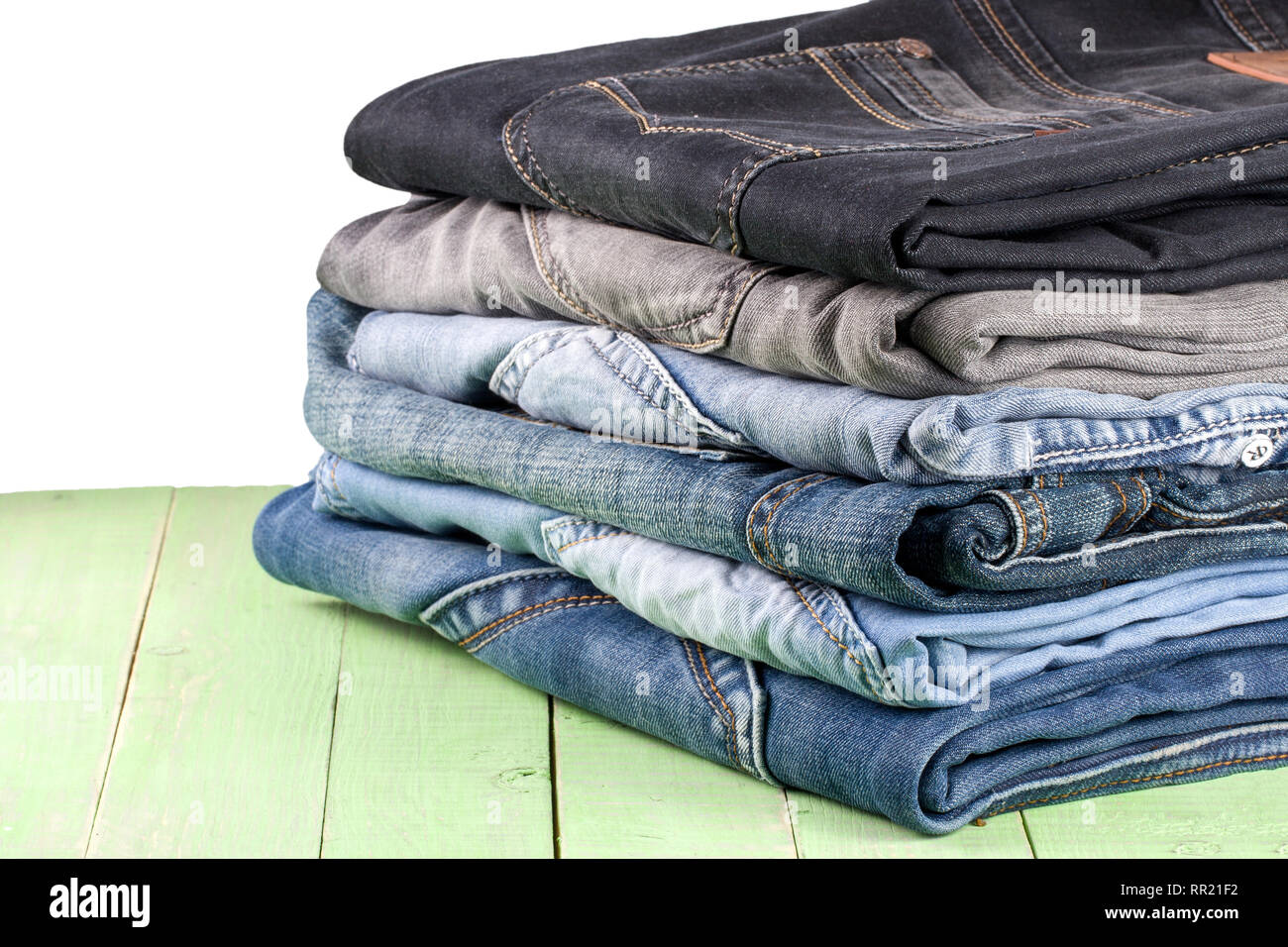 Stack of jeans hi-res stock photography and images - Alamy