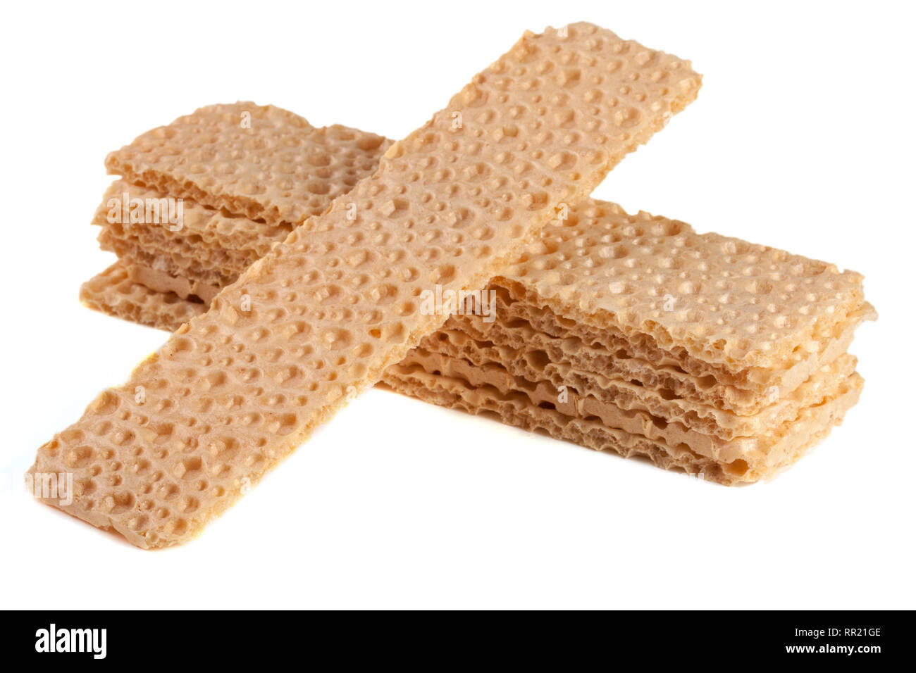 grain crispbreads isolated on white background Stock Photo - Alamy