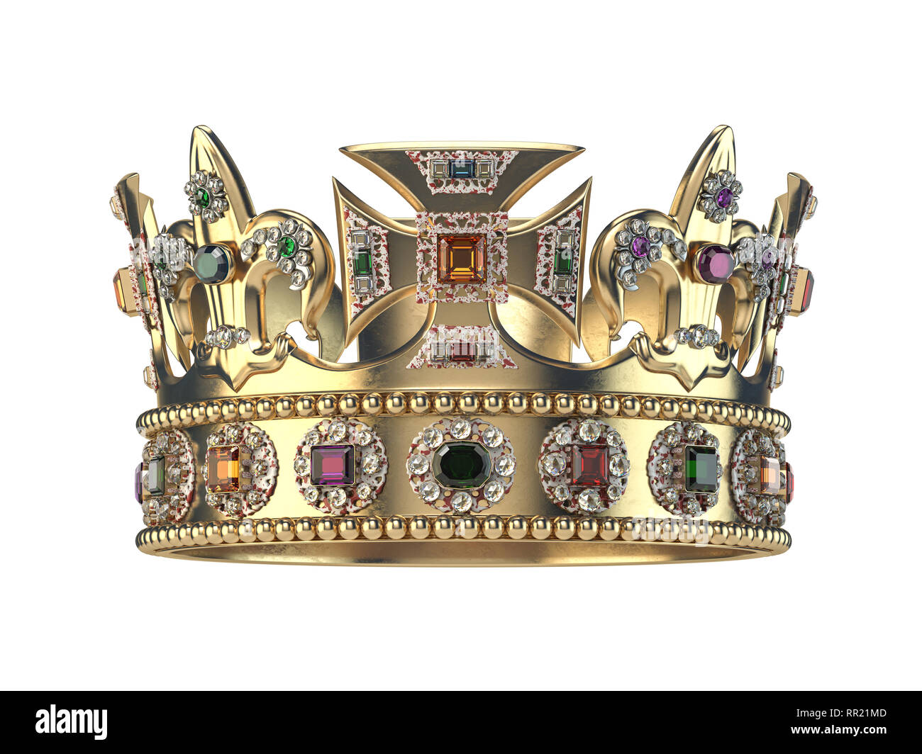 Gold crown treasure hi-res stock photography and images - Alamy