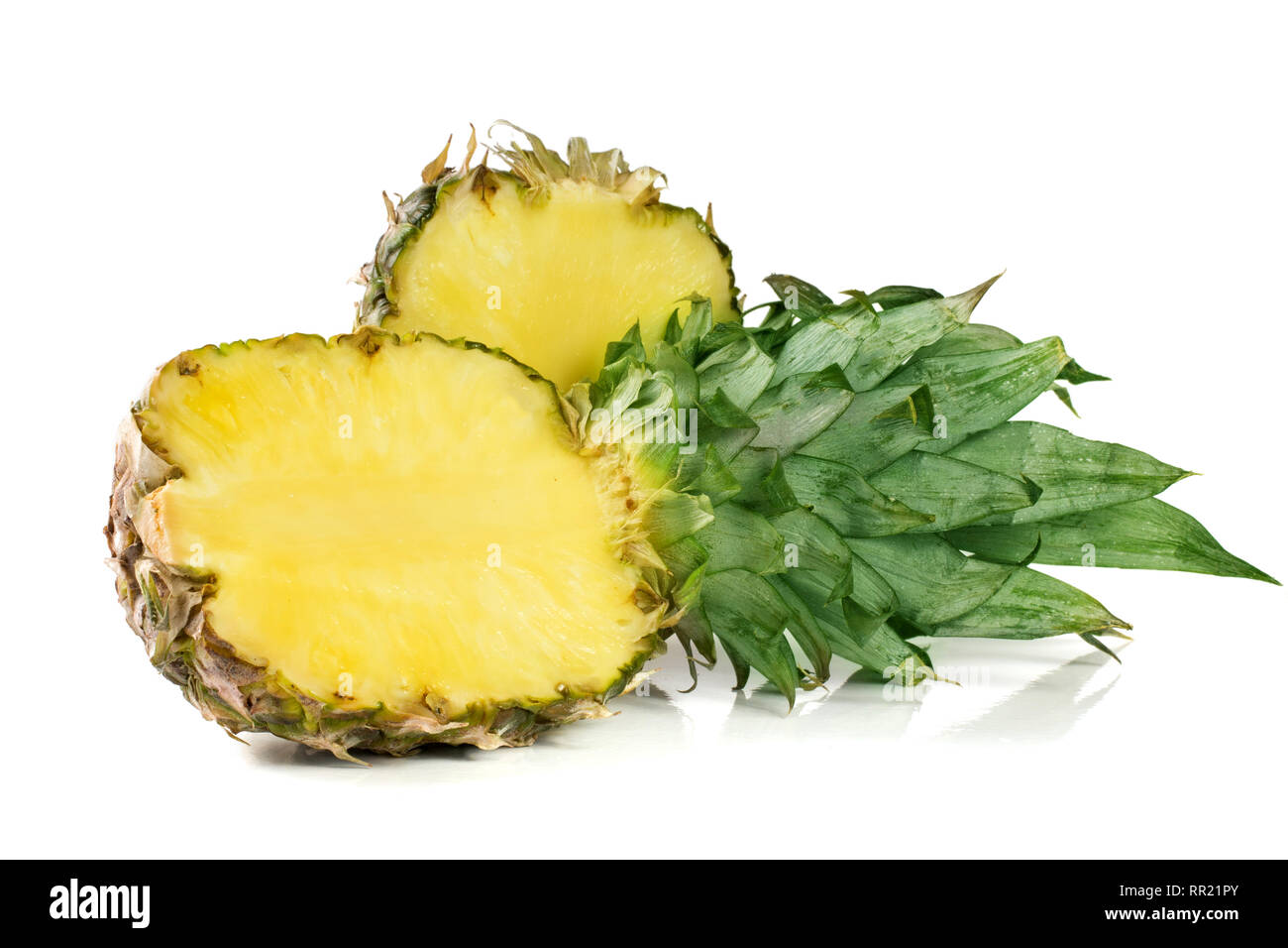 Halves fresh pineapple on hi-res stock photography and images - Alamy