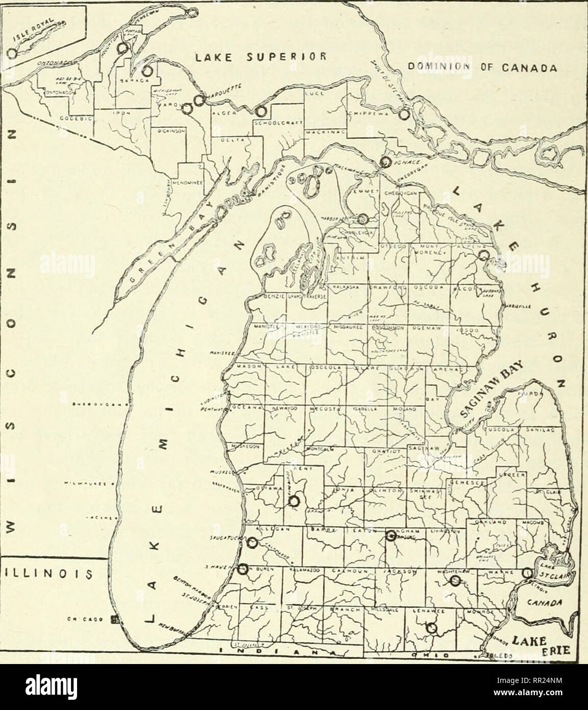 Map of richmond michigan hi-res stock photography and images - Alamy