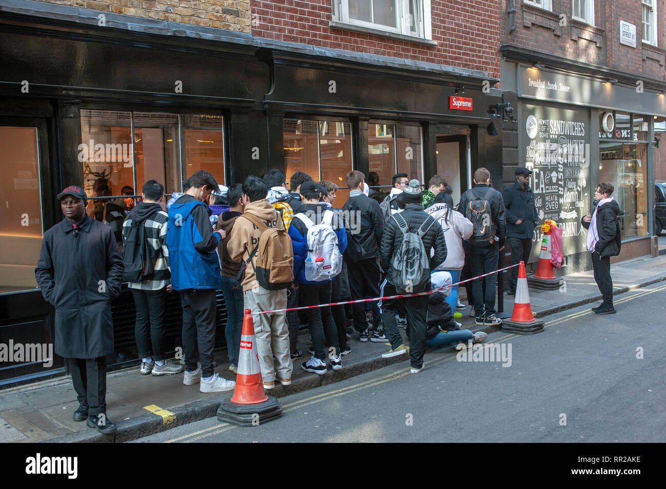 Supreme skate shop in soho london hi-res stock photography and images ...