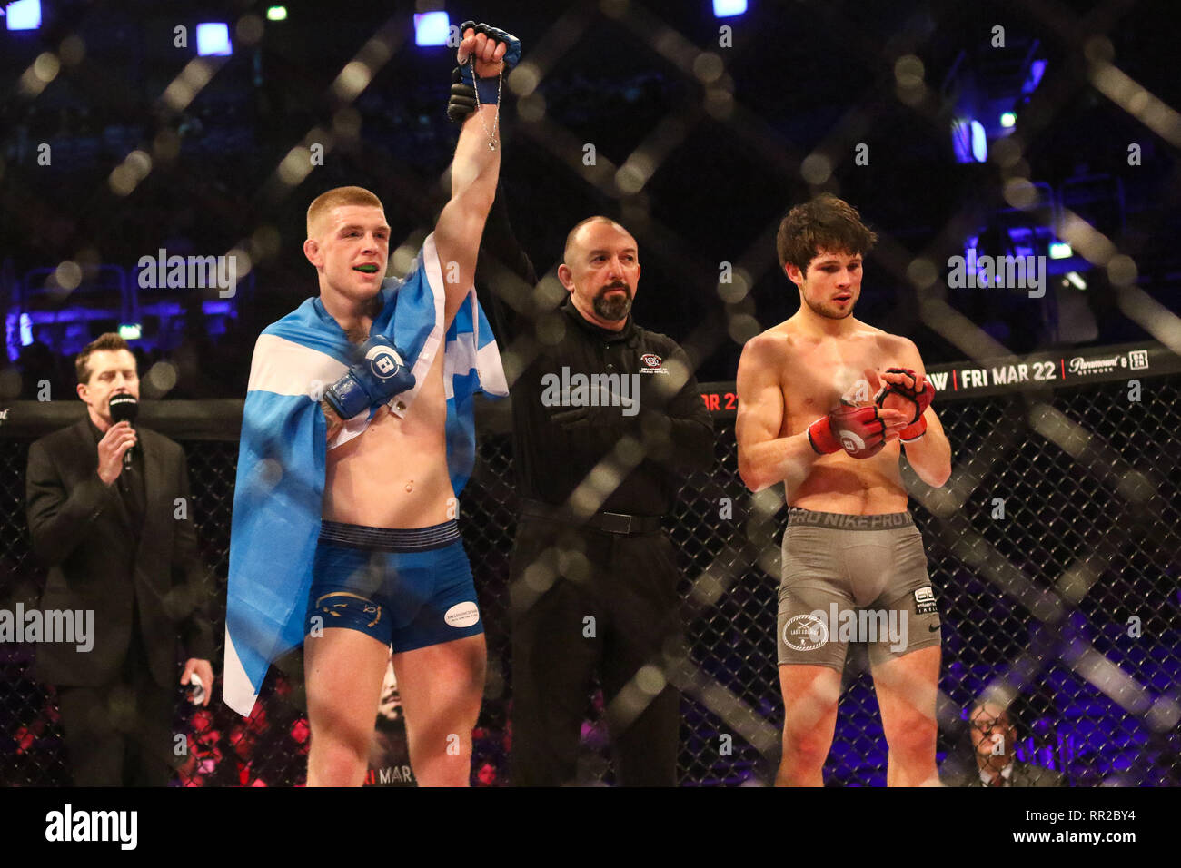 Dublin, Ireland, 23rd February 2019 - Bellator217, Dublin. Chris Duncan ...