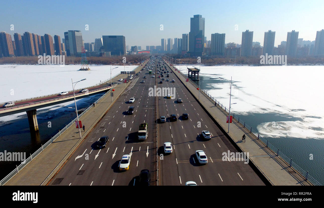 Shenyan, Shenyan, China. 24th Feb, 2019. Shenyang, CHINA-Aerial ...