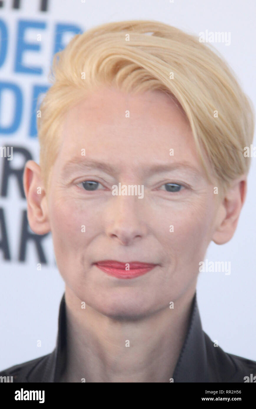 Tilda Swinton 02/23/2019 2019 Film Independent Spirit Awards in Santa ...