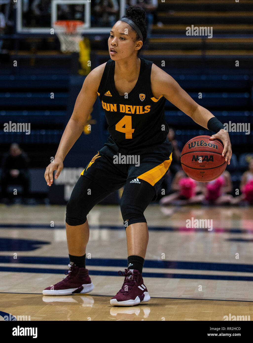 Berkeley, CA U.S. 22nd Feb, 2019. A. Arizona State guard Kiara Russell ...