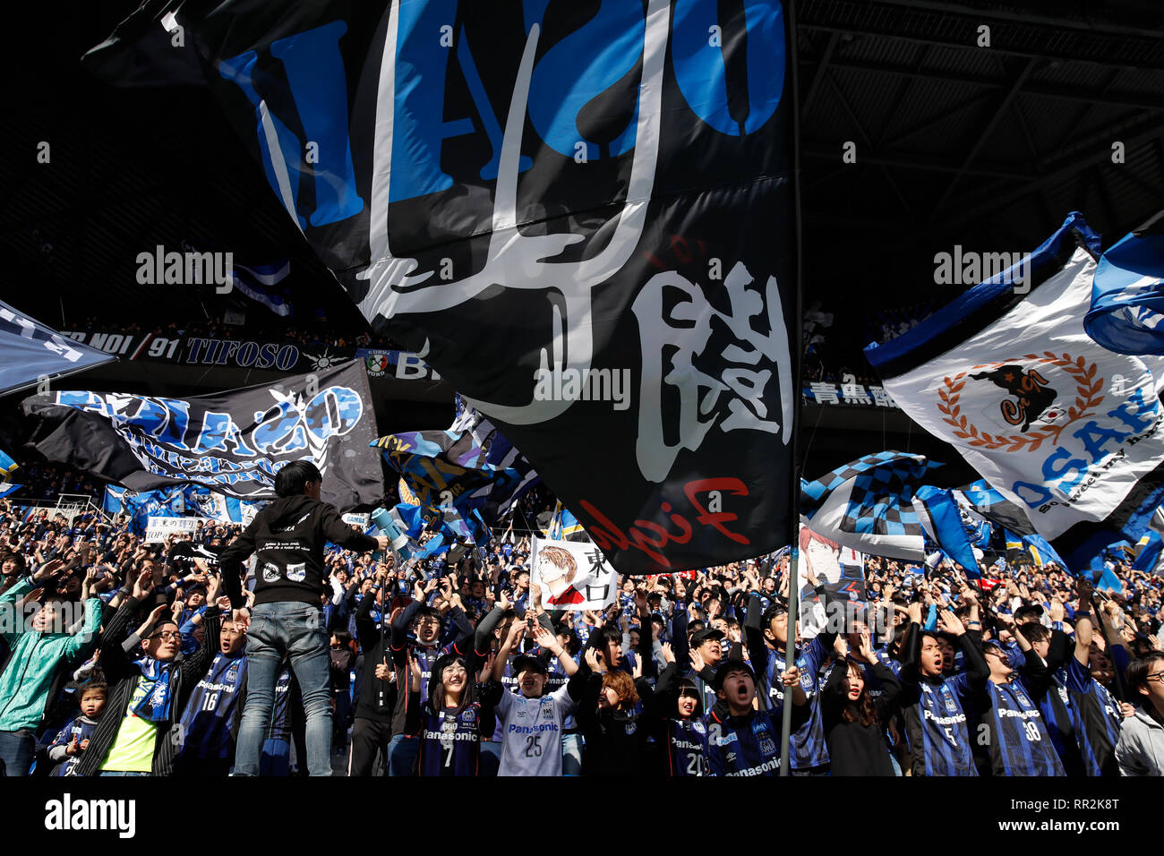 Osaka, Japan. 23rd Feb, 2019. Gamba Osaka fans Football/Soccer : 2019 ...