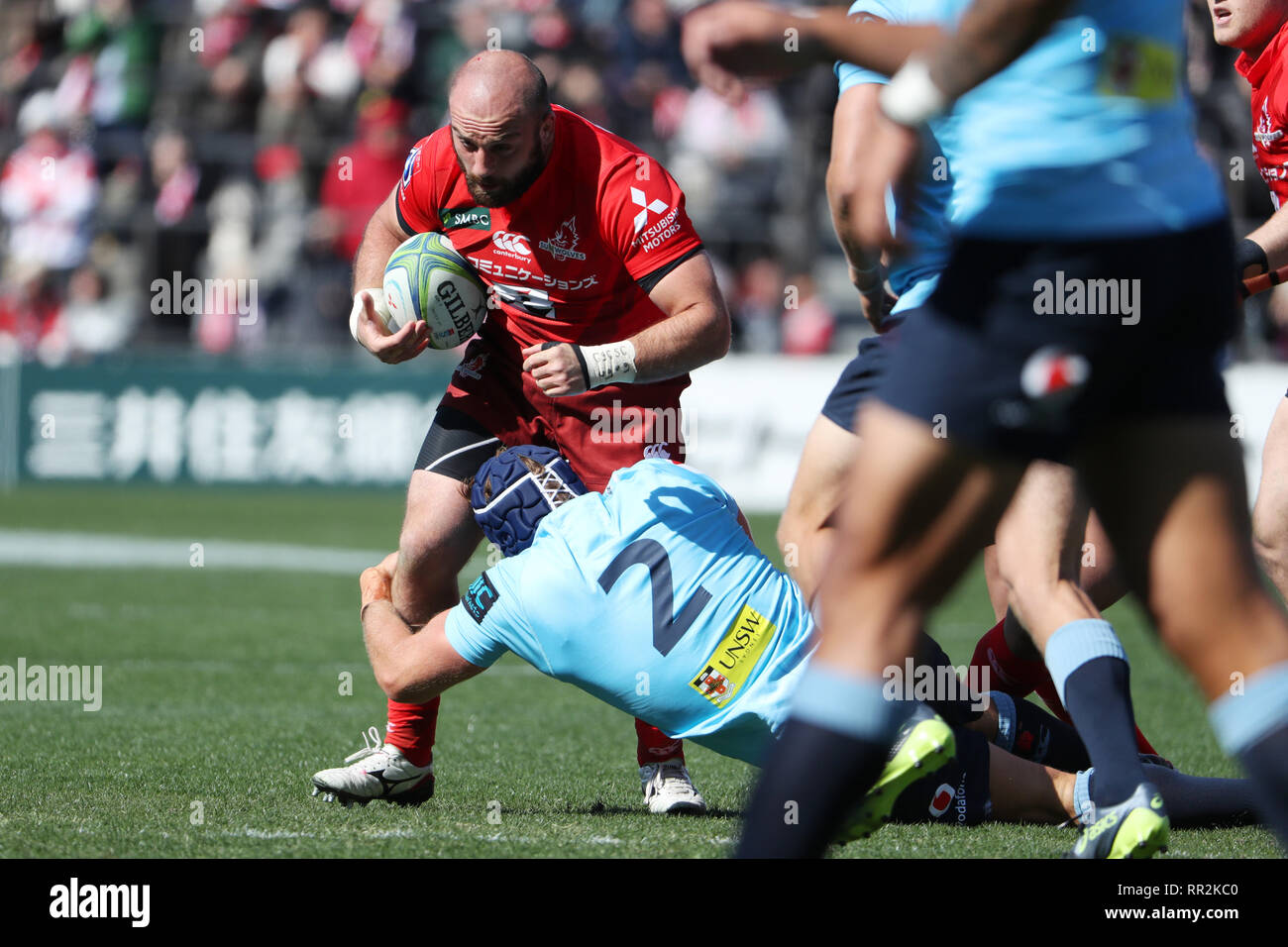 Tokyo, Japan. 23rd Feb, 2019. Jaba Bregvadze (Sunwolves) Rugby : 2019 Super Rugby match between ...