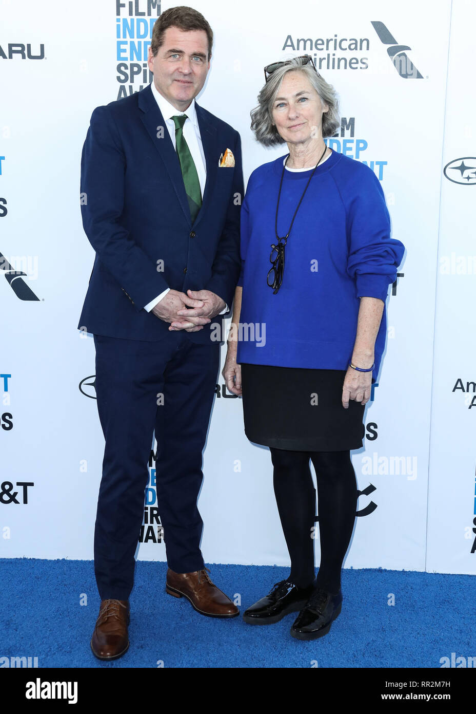 SANTA MONICA, LOS ANGELES, CA, USA - FEBRUARY 23: Josh Welsh and Mary ...