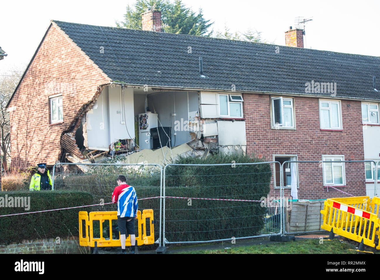 Bristol, UK. 24th Feb, 2019. On Saturday evening an explosion at a ...