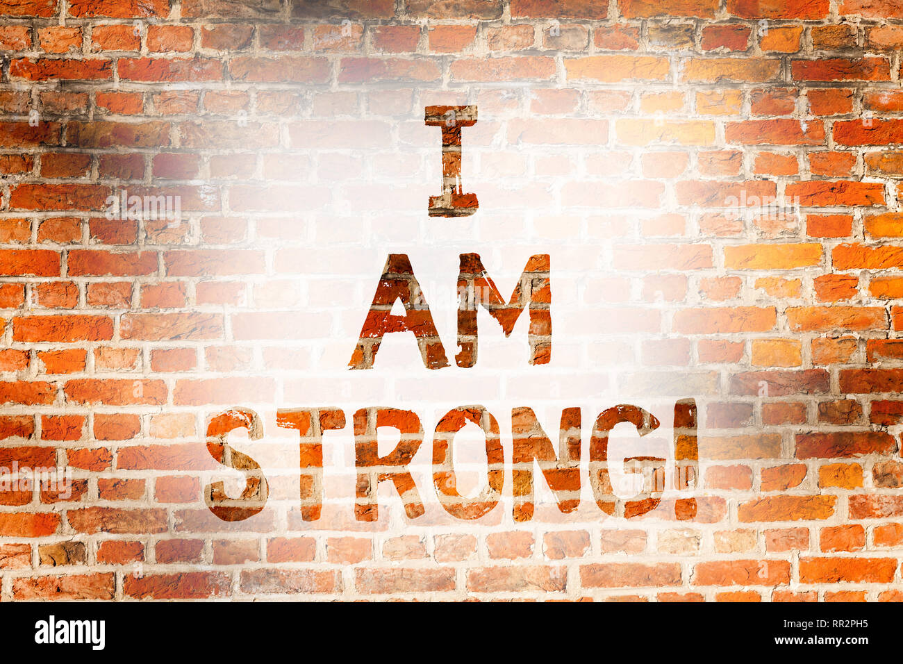 Writing note showing I Am Strong. Business photo showcasing Have great ...
