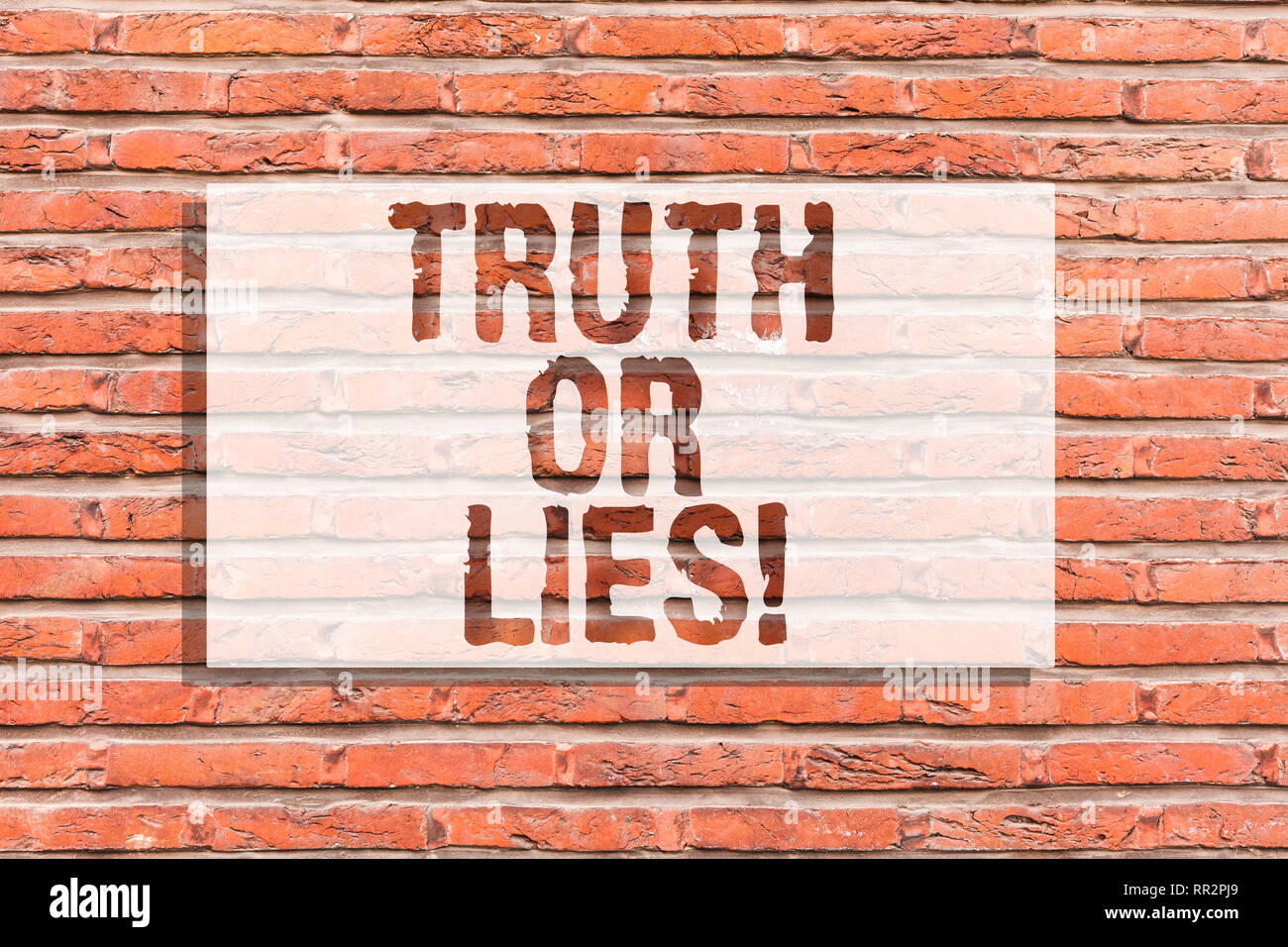 Truth versus lies hi-res stock photography and images - Alamy